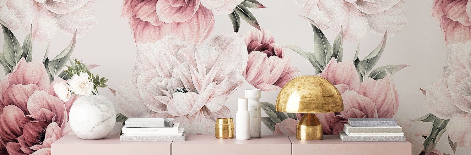 Peony wallpapers | Wall murals with peonies