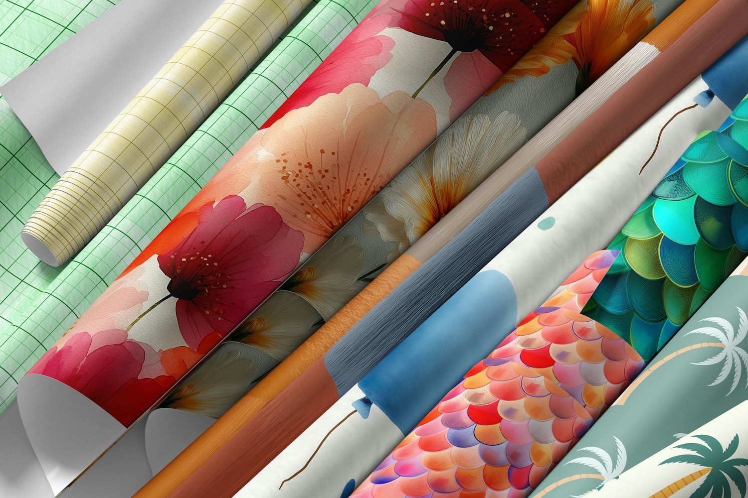 Explore Patterns Collection - Geometric & Floral Wallpapers